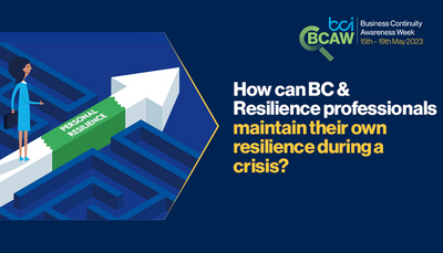 How can BC and Resilience professionals maintain their own resilience ...